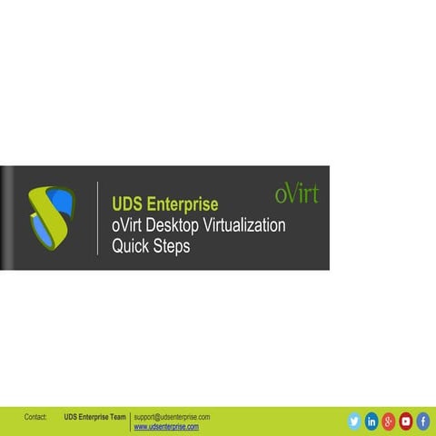 UDS Enterprise & oVirt Open Source VDI - Quick Steps | PDF