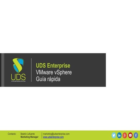 UDS Enterprise & vSphere Guía Rápida | PDF