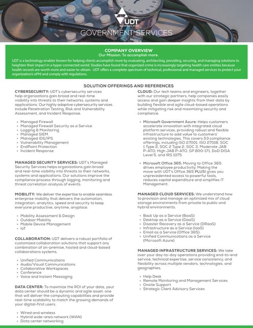 United Data Technologies - Awards | PDF