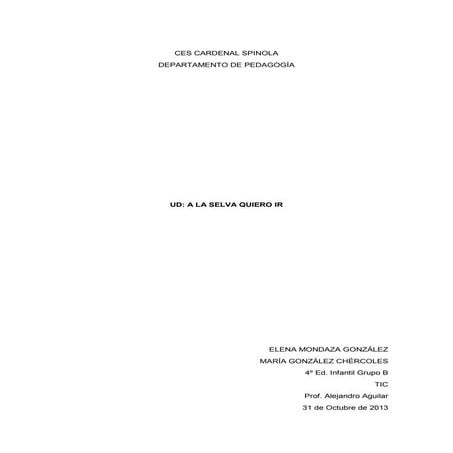 Proyecto La selva amazónica | PPT