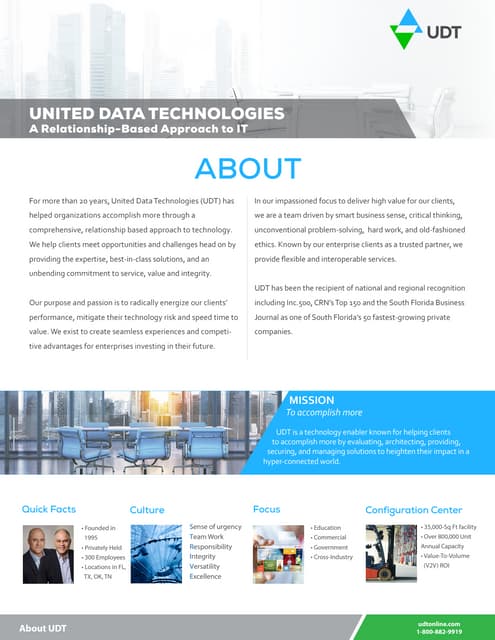 UDT - Managed IT Services | PDF