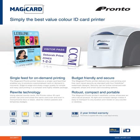 Magicard pronto | PDF