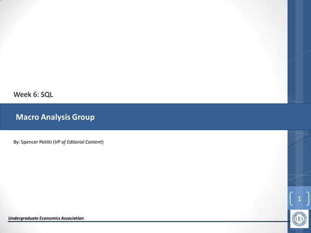 Sql Workshop Ppt