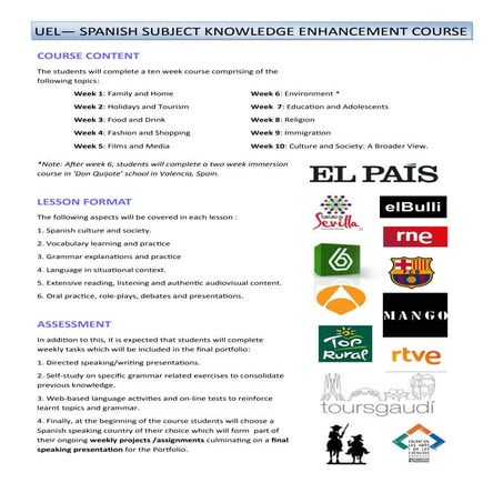 UEL_SKE_course description | PDF