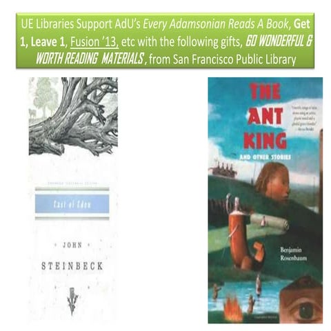 UE libraries send gifts from San Francisco Public Library to AdU ...