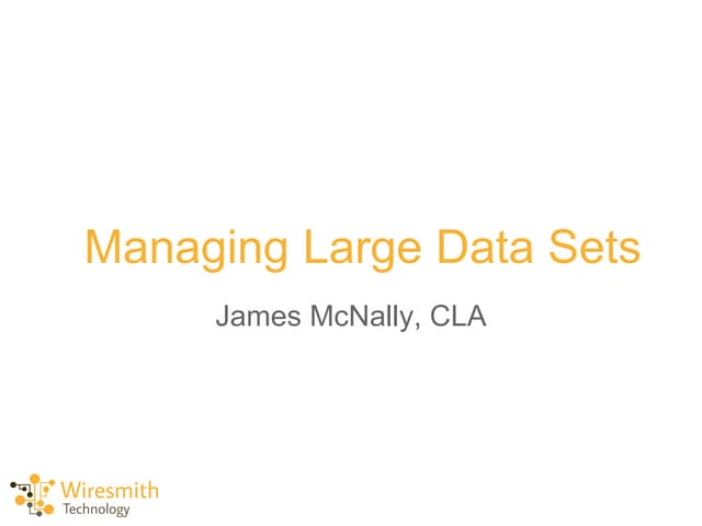 Managing Large Datasets in LabVIEW | PPT Managing Large Datasets in LabVIEW | PPT