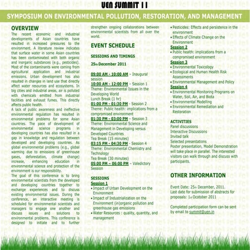 UEN Summit '11 Brochure | PDF