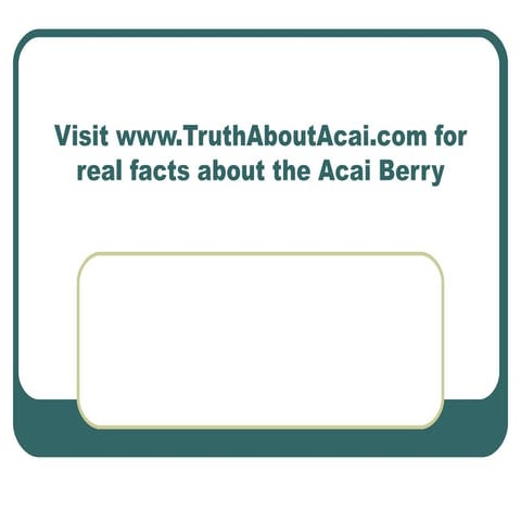 The University of Florida recommends acai berries for leukemia ...