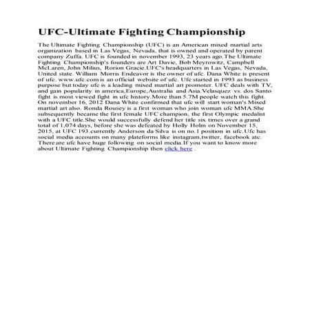 Ufc | DOCX | Social Networking | Internet