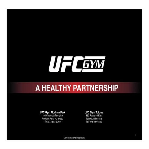 UFC Gym Corporate Package - Totowa, NJ & Florham Park, NJ | PDF