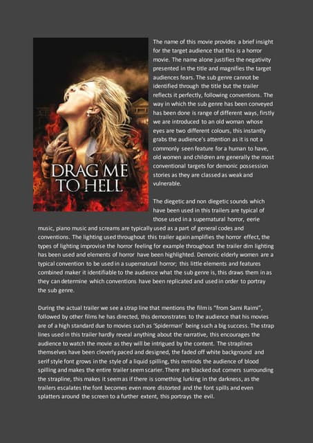 Scream opening scene analysis | PPTX