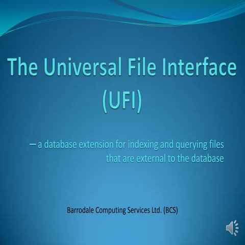 UFI - short | PPT
