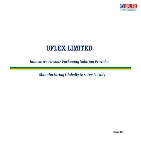Uflex Corporate Profile | PPT