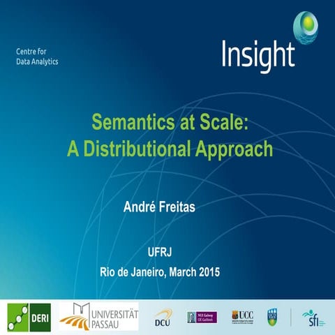 Semantics at Scale: A Distributional Approach | PDF | Databases | Computer Software and Applications