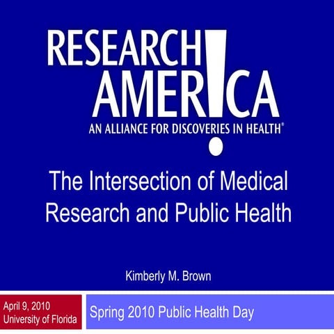 The Intersection of Medical Research and Public Health | PDF