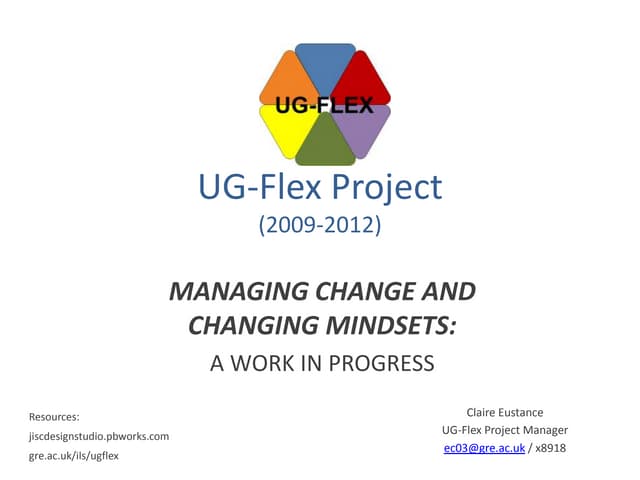 Ug flex project info sheet 19.7.12