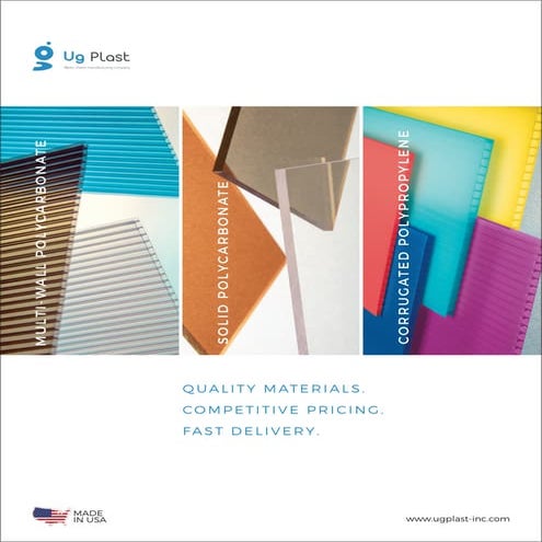 Ug Plast Inc. Product Brochure | PDF