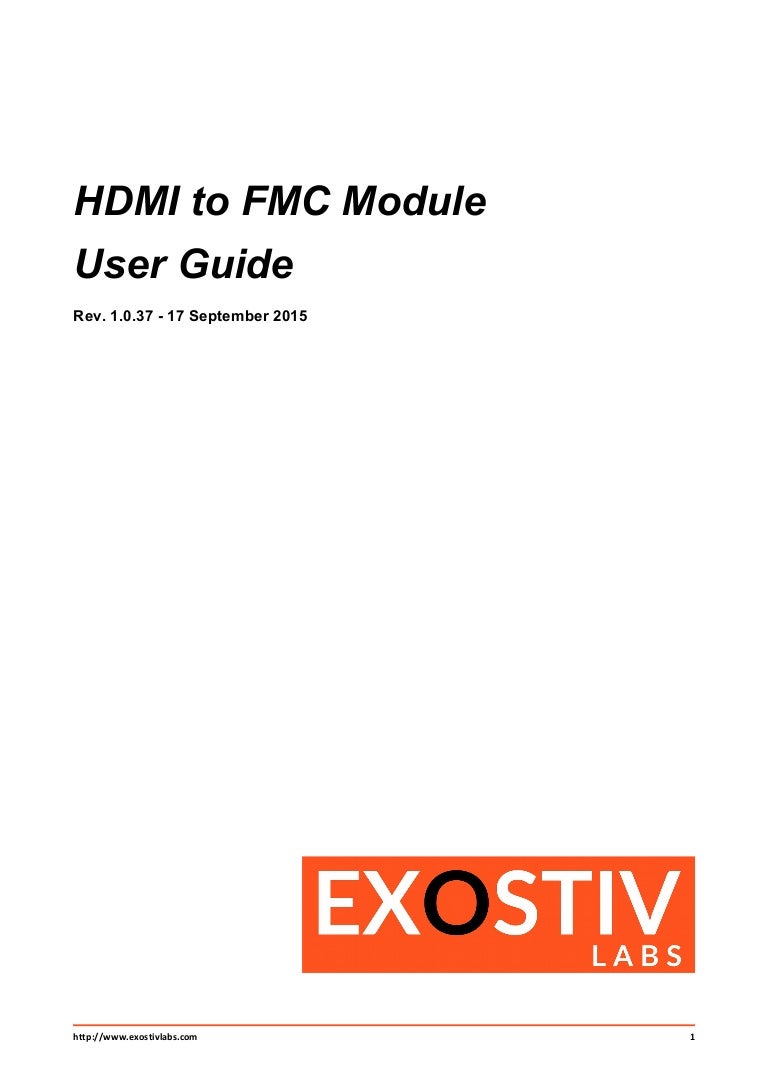 Ug301 hdmi to fmc module
