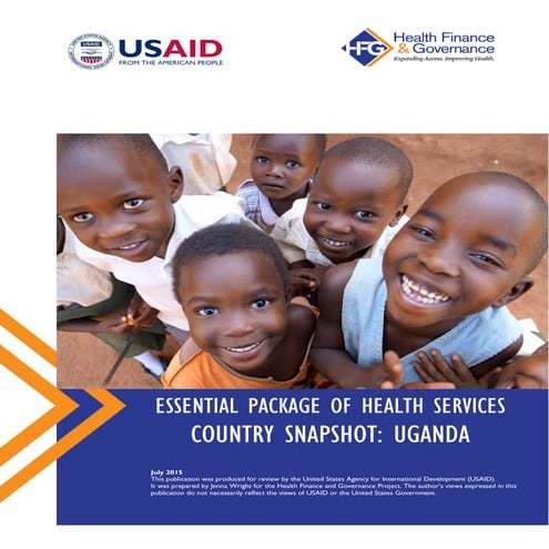 Essential Package of Health Services Country Snapshot: Uganda | PDF