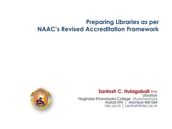 Binary Accreditation- NAAC Reforms 2024.pptx | Professional School ...