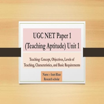UGC NET notes paper 1 unit 1 teaching aptitude.pdf