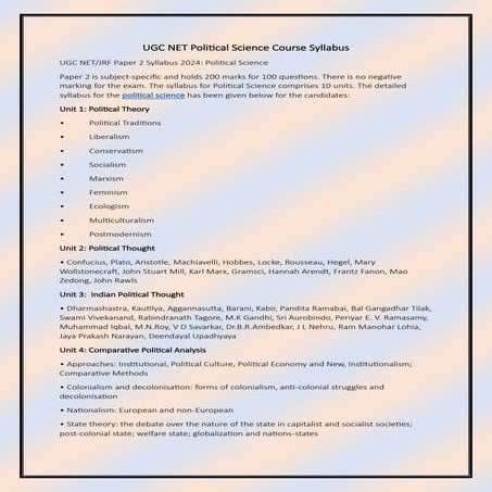 UGC NET Political Science Course Syllabus.pdf