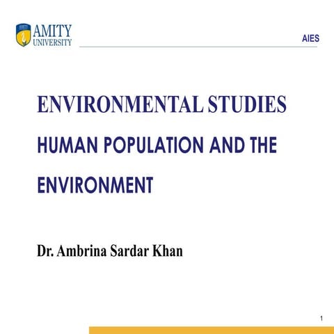 Human Population and the Environmental s | PPTX