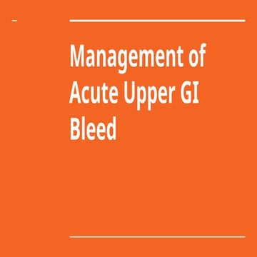 gastrointestinal bleeding ( GI Bleed) | PPTX