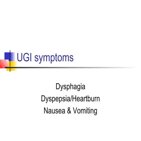 Ugi symptoms | PPT