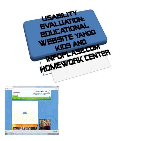 usability evaluation: educational website yahoo kids and infoplase.com ...