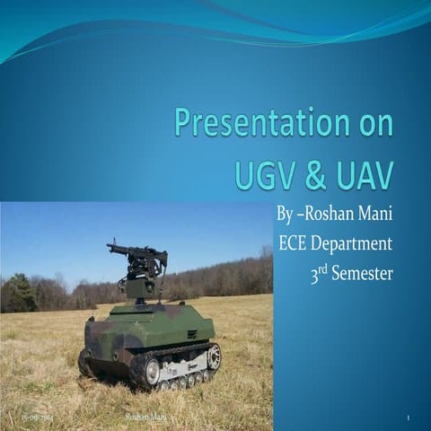 Ugv & uav | PPTX