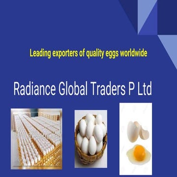 Egg export radiance global traders p ltd | PPTX | Nutrition | Healthy ...