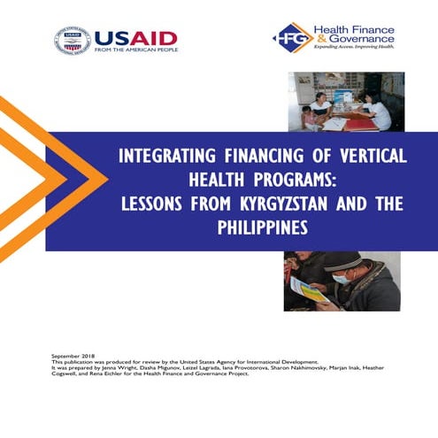 Integrating Financing of Vertical Health Programs: Lessons from ...