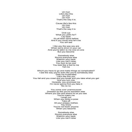 Uh huh | DOCX | Contemporary Hits/Pop/Top 40 | Music