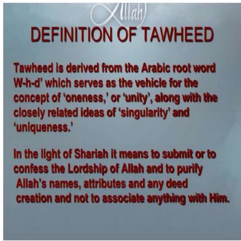 Tauheed | PPT