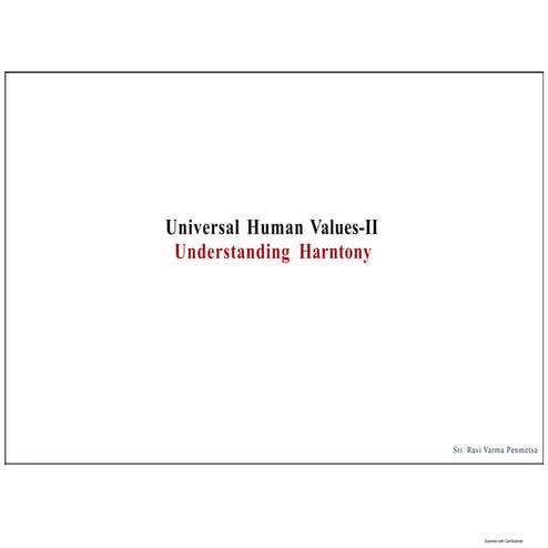Human Values And Univarsal Human Values Pptx