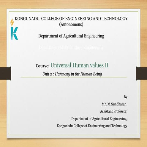 UHV-2 unit 2 HARMONY IN HUMAN BEING.pptx