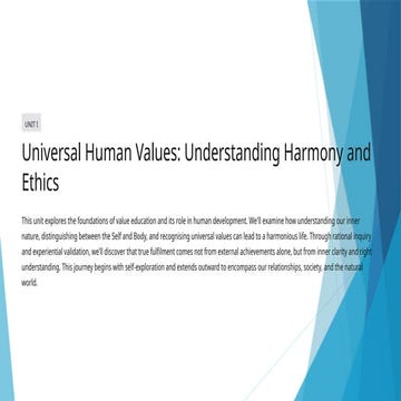Universal Human Values All 5 Unit Notes.pdf