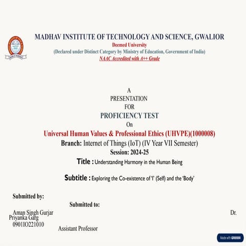 UHVPE-1-1.pptx universal human value and personal ethics | PPTX