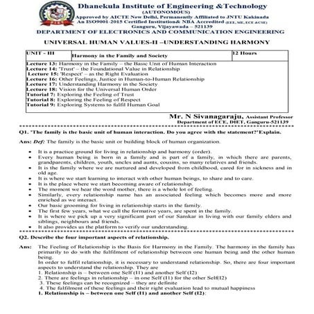 UHV UNIT-3 is the Harmony in the family and society.pdf