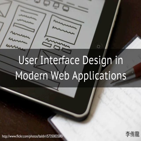 User Interface Design in Modern Web Applications | PPT