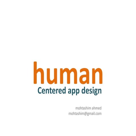 human centered design | PDF