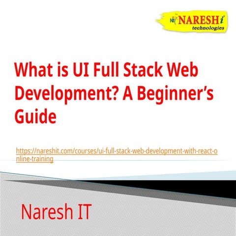 Best ui-full-stack-web-development-with-react-online-training 2025. | PPT
