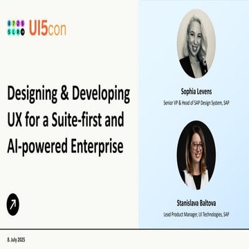 UI5con_Designing and Developing UX for a Suite-first and AI-Powered Enterprise.pdf