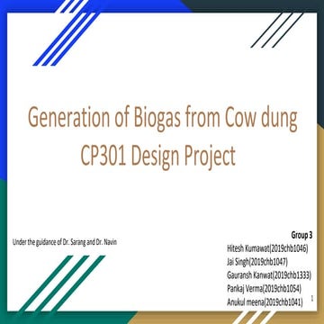 CP301.pptx very good biogas I want you to study | PPT