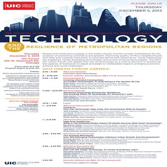 UIC Urban Forum 2013 Invitation | PDF