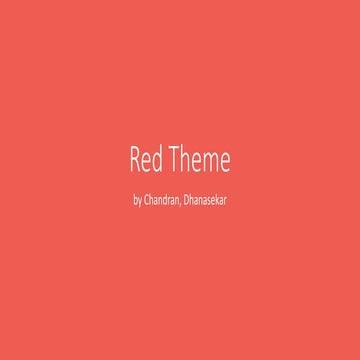 UI Design concept red | PPT