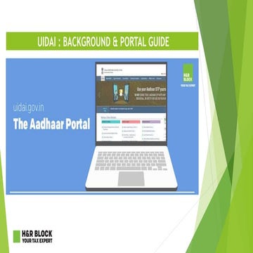 UIDAI Portal: Official Website for Aadhaar | PPT