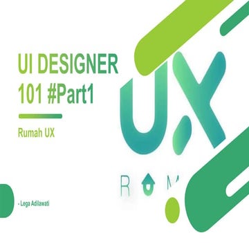 Ui designer 101 | PPTX