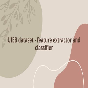UIEB dataset - feature extractor and classifier.pptx